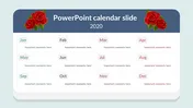 PowerPoint Weekly Calendar Template PPT For Presentation