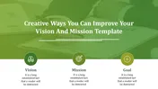 Vision And Mission PPT Presentations Template