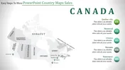 Editable PowerPoint Canada Map Template & Google Slides