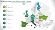 Premium Free Map Of Europe For PowerPoint Presentation