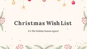 Google Slides Christmas Wishlist Template For Presentation