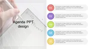 Download this Agenda PPT design template & Google slides