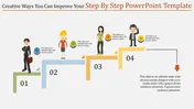 Concise Step By Step PowerPoint Template and Google Slides