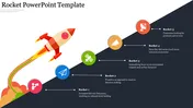 Best Rocket Patterned Timeline PowerPoint Presentation