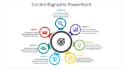 4 nodded Circular PowerPoint Template for Schedule