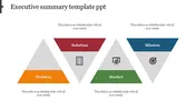 One Page Management Summary PowerPoint And Canva Templates