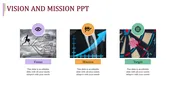Browse Vision And Mission Template PPT Diagram For You