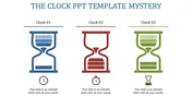Best Analog Clock Pattern Slide PowerPoint Template