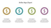 Attractive Dollar Sign Clipart PPT Template Designs
