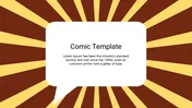 Best Comic Book PowerPoint Template - Cartoon Theme