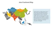 Get Asia Map Template For PowerPoint and Google Slides