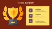 Editable Awards Google Slides Template For Presentation