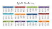 Get Our Yearly Calendar 2025 PPT And Canva Templates