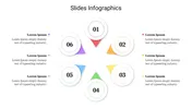6 Noded Circle PowerPoint Template and Google Slides