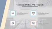 Company Profile PowerPoint Template for Business Overviews