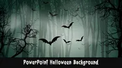 Spooky Halloween Slide PowerPoint Template - Scary Images