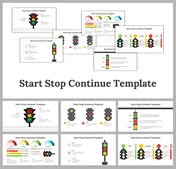 Start Stop Continue PowerPoint Template and Google Slides