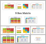 9 Box Performance Review PPT Template And Google Slides
