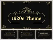 Explore 1920s Theme PowerPoint and Google Slides Templates