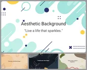 Pink And Blue Aesthetic PPT Google Slides Templates