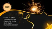 Catchy New Years PowerPoint Template For Presentation