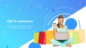 D2C E commerce PowerPoint Presentation And Canva Template