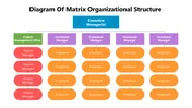 Diagram Of Matrix Organizational Structure Presentation