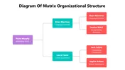 Diagram Of Matrix Organizational Structure Presentation