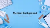 Medical Background Presentation And Canva Template