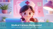 Medical Cartoon Background PowerPoint And Canva Template