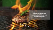 Grill Food Background PowerPoint And Canva Template