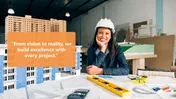 Background For Construction Company PPT And Canva Template