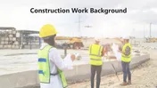 Construction Work Background PPT And Canva Template