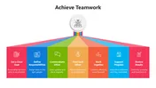 Achieve Teamwork PowerPoint Presentation And Canva Template