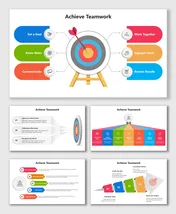Teamwork Achievement Presentation And Canva Template