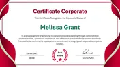 Corporate Certificate PowerPoint And Canva Template
