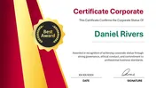 Corporate Certificate PowerPoint And Canva Template
