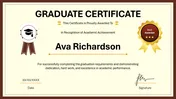 Graduate Certificate PowerPoint And Canva Template