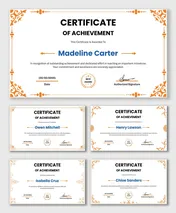 Achievers Certificate PowerPoint And Canva Template
