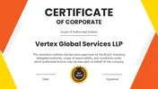 Certificate Of Corporate Resolution PPT And Canva Template