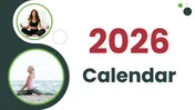 Yoga Poses Calendar Presentation And Canva Template