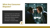 Consumer Disputes Presentation And Canva Template