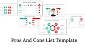 Creative Pros And Cons PowerPoint Template and Google Slides