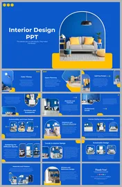 Furniture in Interior Design PPT Template and Google Slides