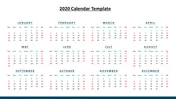 Innovative Writable Calendar Presentation Template Design