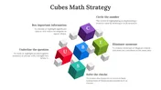 Cubes Math Strategy PowerPoint and Google Slides Themes