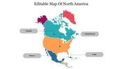Editable World Map PPT Presentation Slide