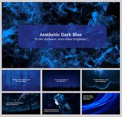 Pink And Blue Aesthetic PPT Google Slides Templates