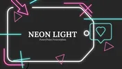 Neon Lights PPT Presentation Template And Google Slides
