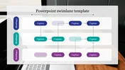 SwimLane Diagram PowerPoint Template and Google Slides